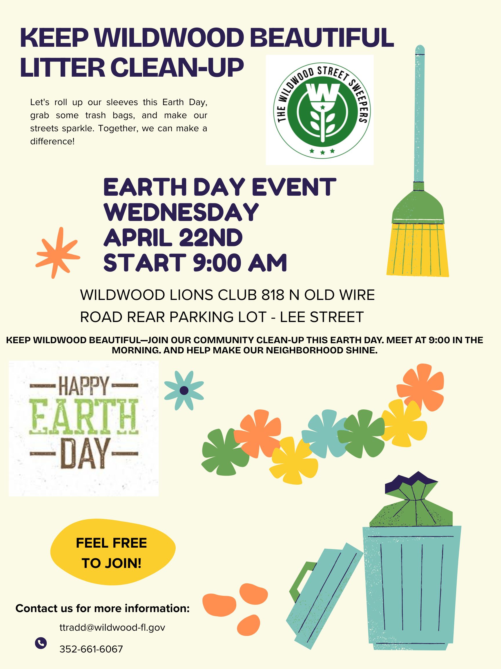KWB Earth Day Litter Cleanup Event | Wildwood Florida