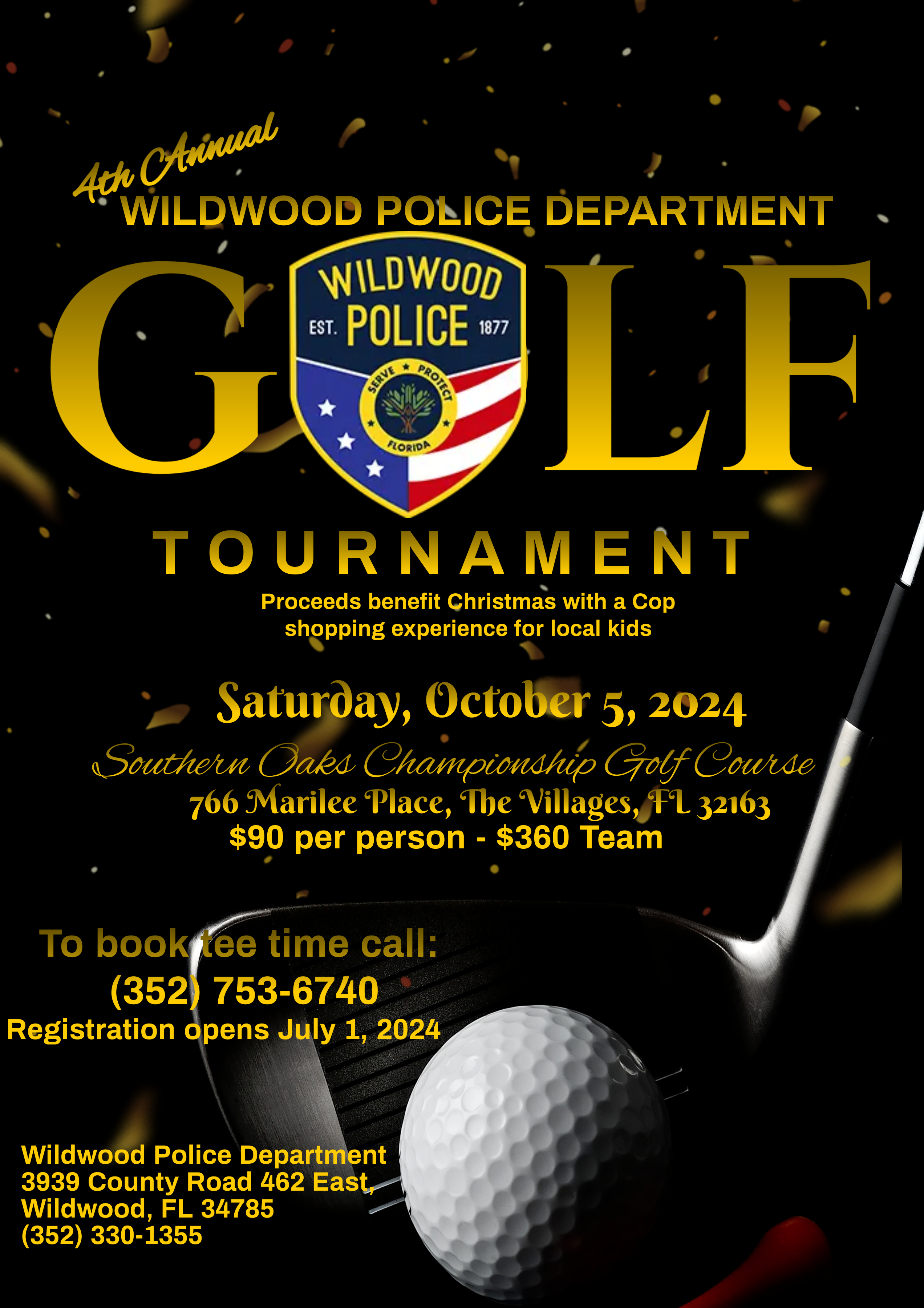 Wildwood Police Department Golf Tournament | Wildwood Florida